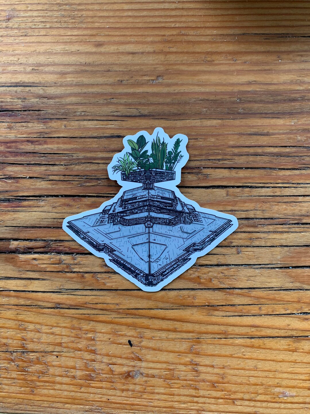 Sticker - House Plant Star Destroyer - Star Wars (individual Sticker ...