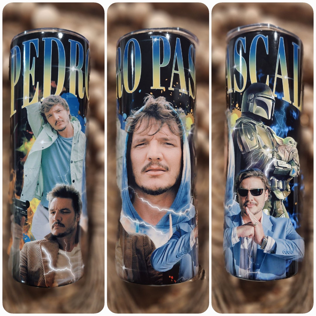 Pedro Pascal Tumbler. 20oz Skinny Tumbler. Stainless Steel Tumbler. - Etsy