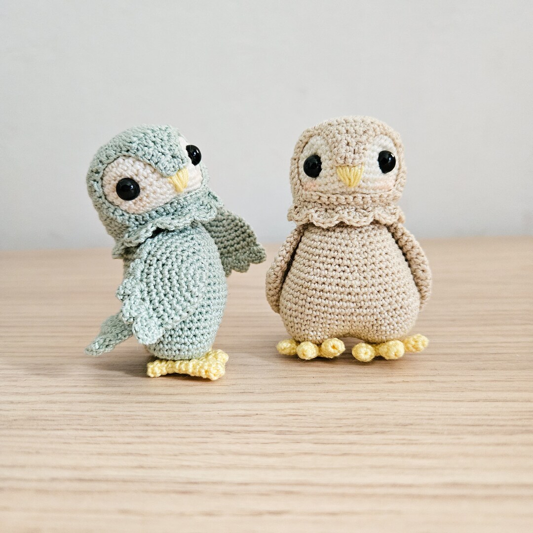 Baby Owl Critter Stitch Crochet Bird Pattern / Amigurumi - Etsy