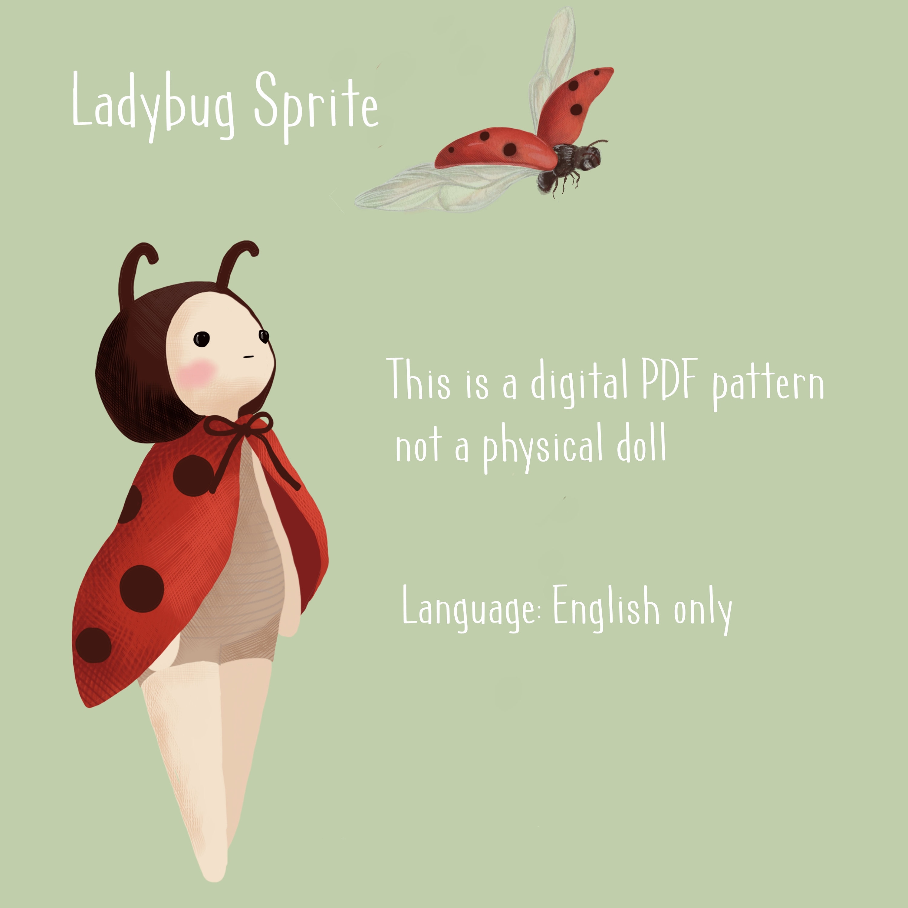 Ladybug Sprite Critter Stitch Crochet Pattern / Amigurumi - Etsy Australia