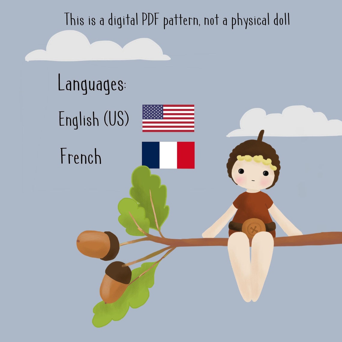 Acorn Sprite Critter Stitch Crochet Pattern / Amigurumi - Etsy