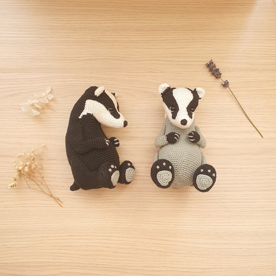 Badger - Critter Stitch Crochet Pattern / Amigurumi PDF - Etsy