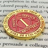 AA 1 Year Chip | Red Sobriety Token | Recovery Gift | Alcoholics ...