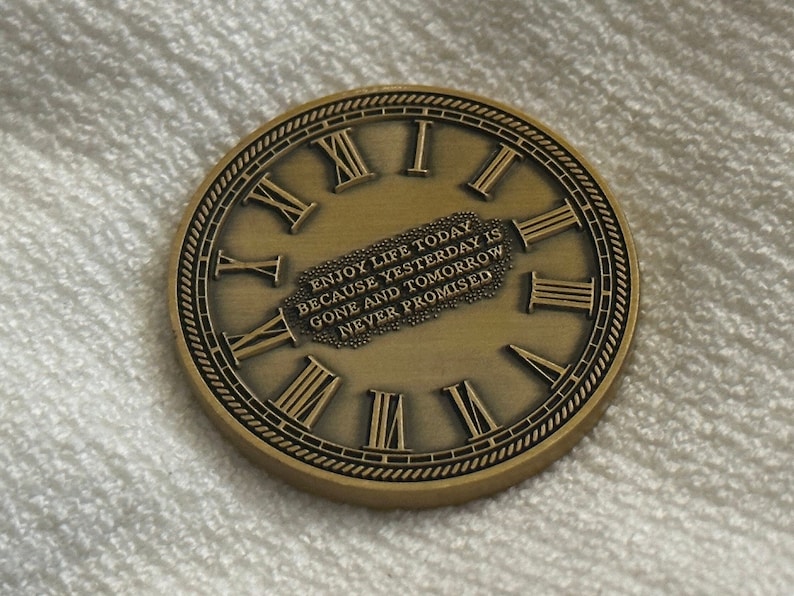 Carpe Diem Coin | Memento Mori | Brass Motivational Token | EDC | Daily ...