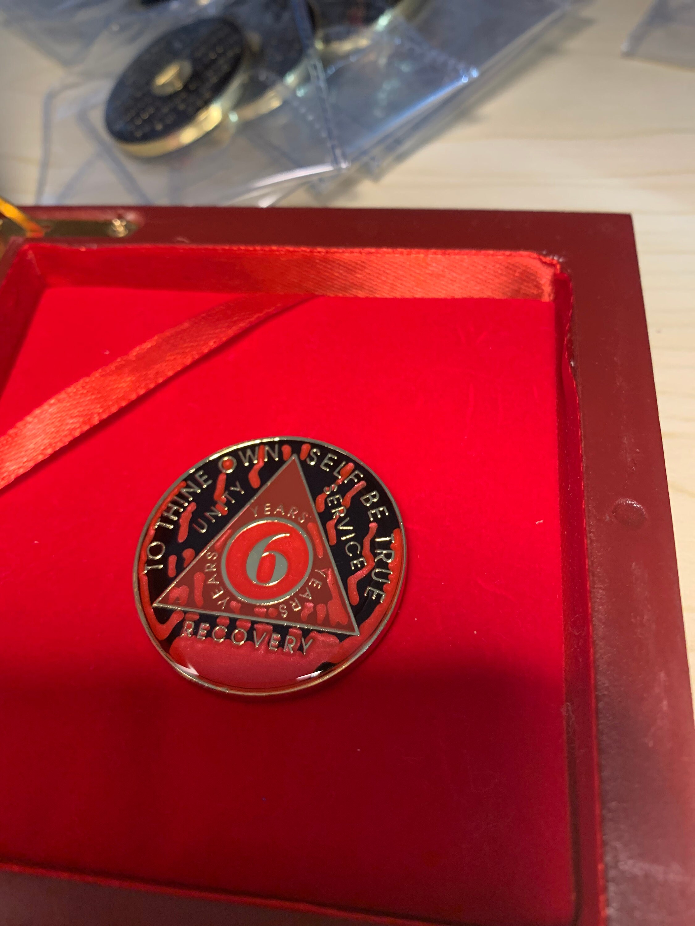 AA 6 Years Sobriety Chipsobriety Medallion Six Years - Etsy