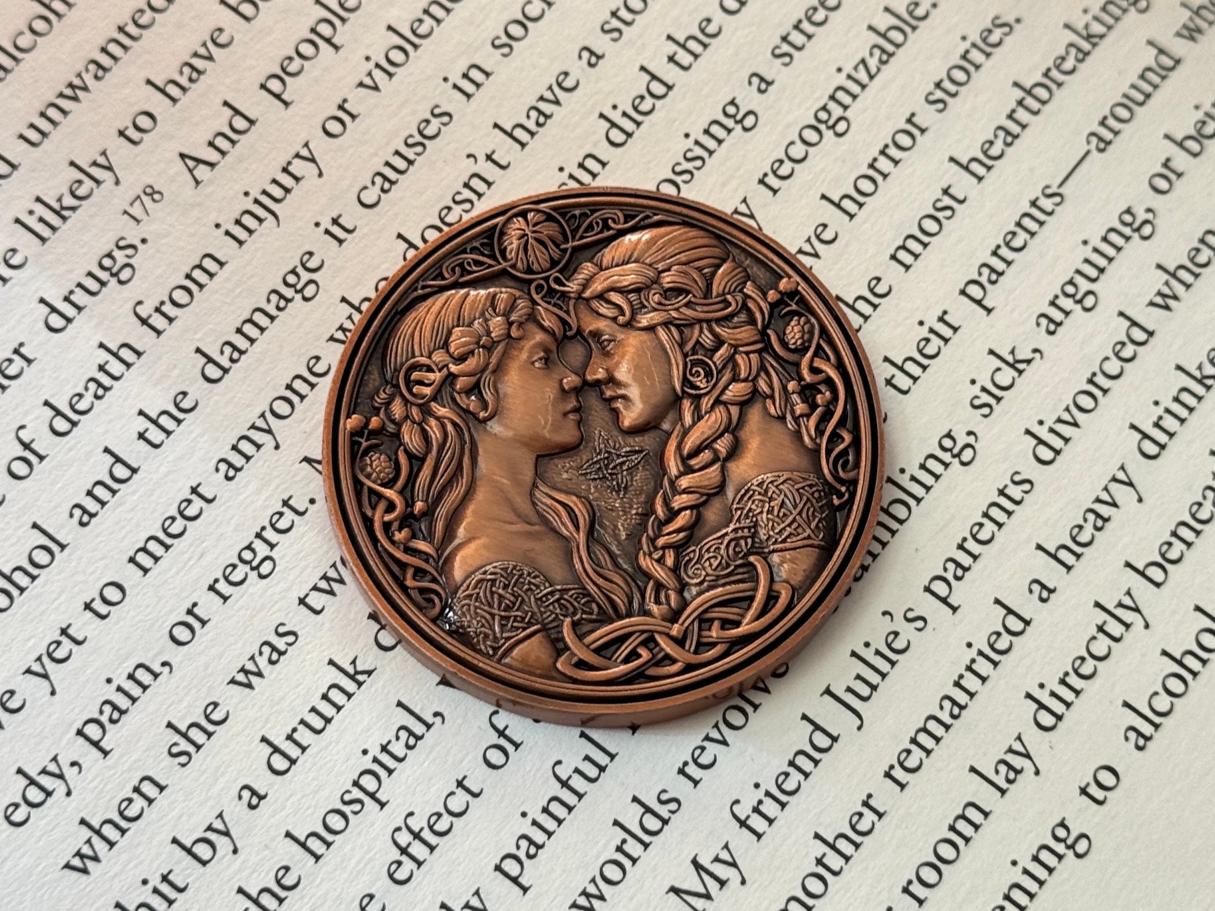 Sisters in Recovery | Engraved Copper Coin | Motivational Token ...