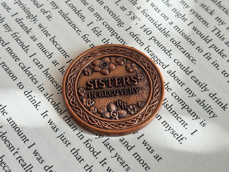 Sisters in Recovery | Engraved Copper Coin | Motivational Token ...