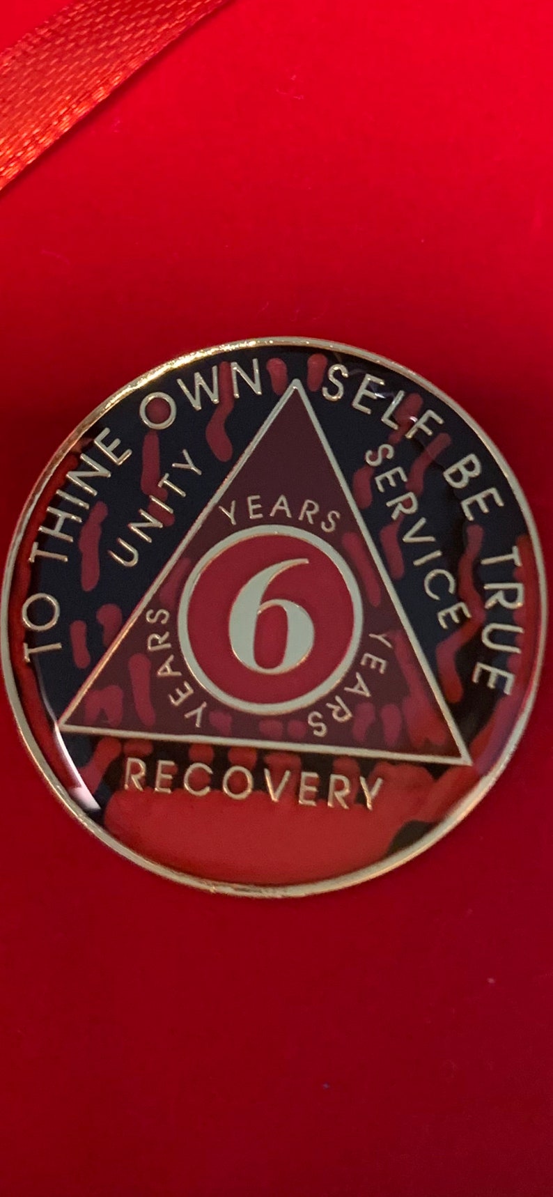 AA 6 Years Sobriety Chipsobriety Medallion Six Years - Etsy