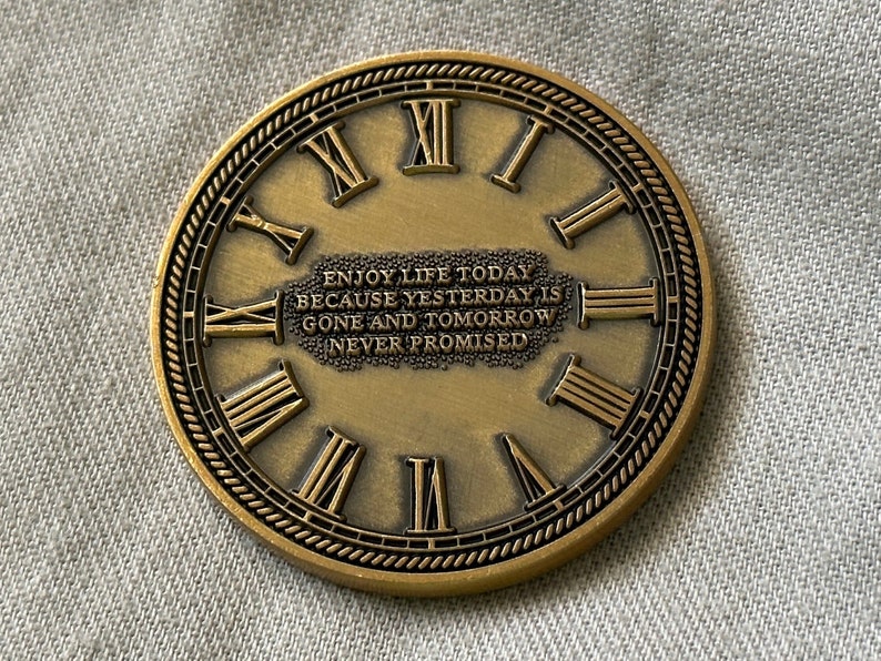 Carpe Diem Coin | Memento Mori | Brass Motivational Token | EDC | Daily ...