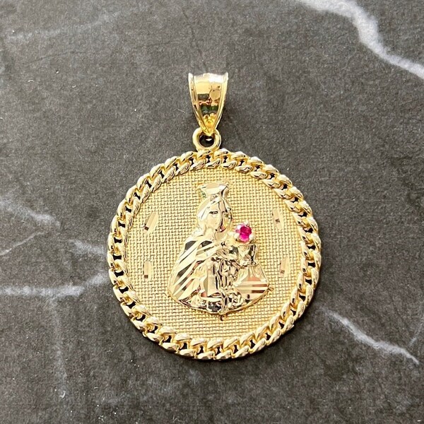 Gold Plated Santa Barbara Pendant - Etsy