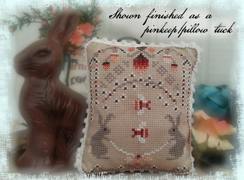 CHART Bee and Bunny Frolic Counted Cross Stitch E-pattern - Colonial ...