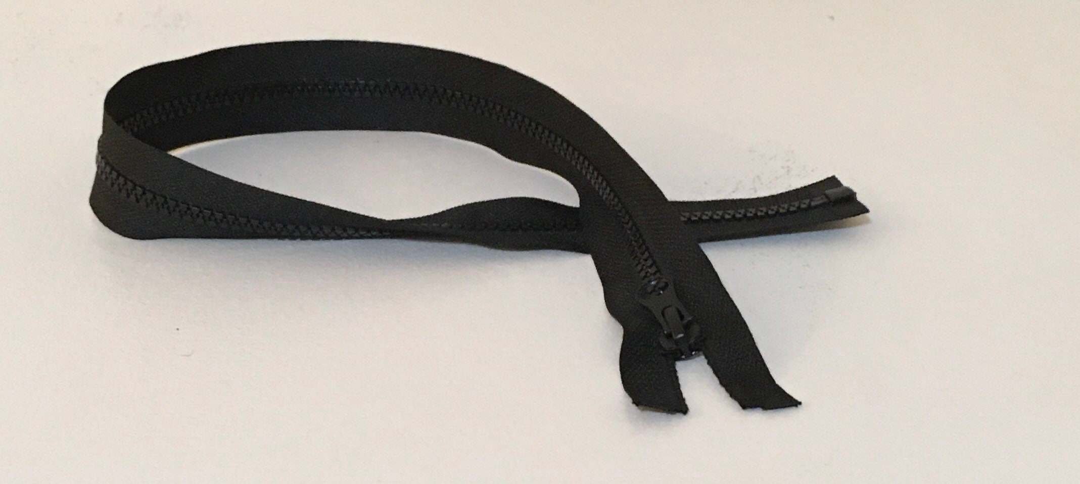 One-way Separating Zippers, Open End, Black, 7 Lengths - Etsy