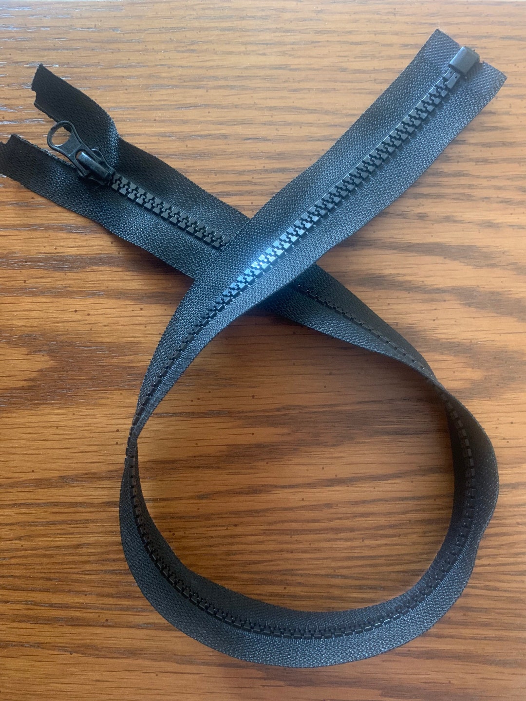 One-way Separating Zippers, Open End, Black, 7 Lengths - Etsy