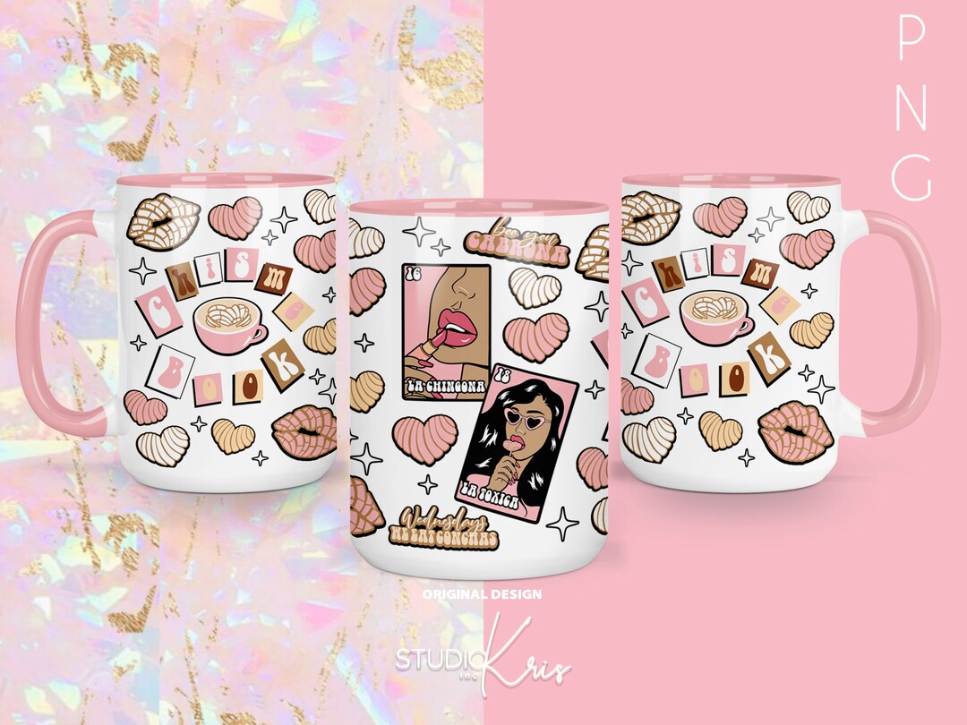 Chisme Book Cafecito Y Chisme 15oz Mug Sublimation Design | PNG ...