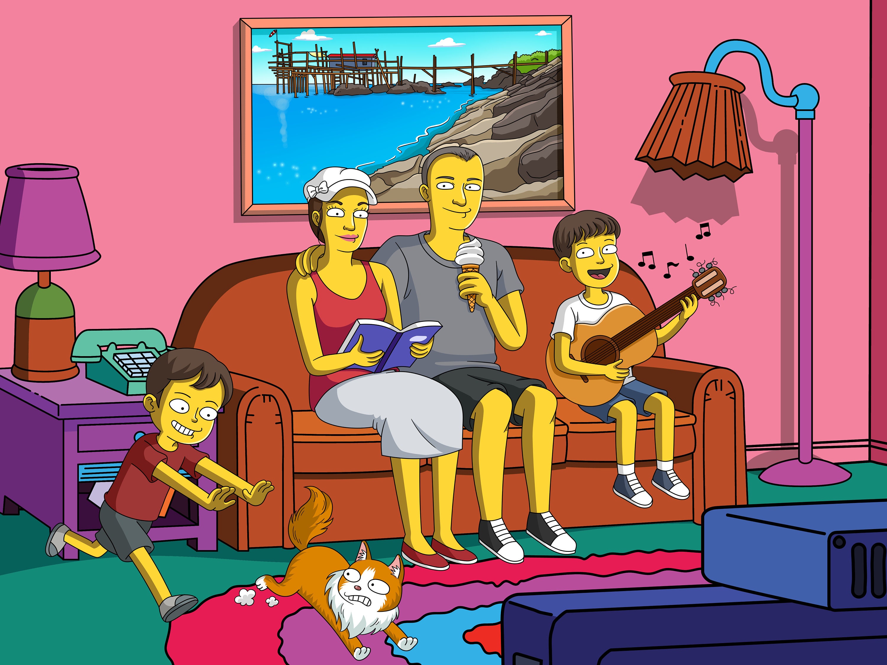 Custom Simpsons Family Portrait: Cartoon Illustration (digital File) - Etsy