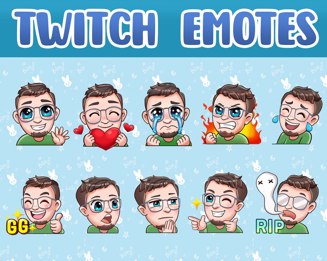 Custom Twitch Emotes, Gaming Emotes Drawing, Custom Emotes, Custom E ...