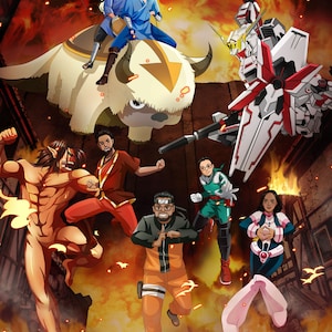 Custom ATLA Anime Family Portrait, Personalized Gift (digital File) - Etsy