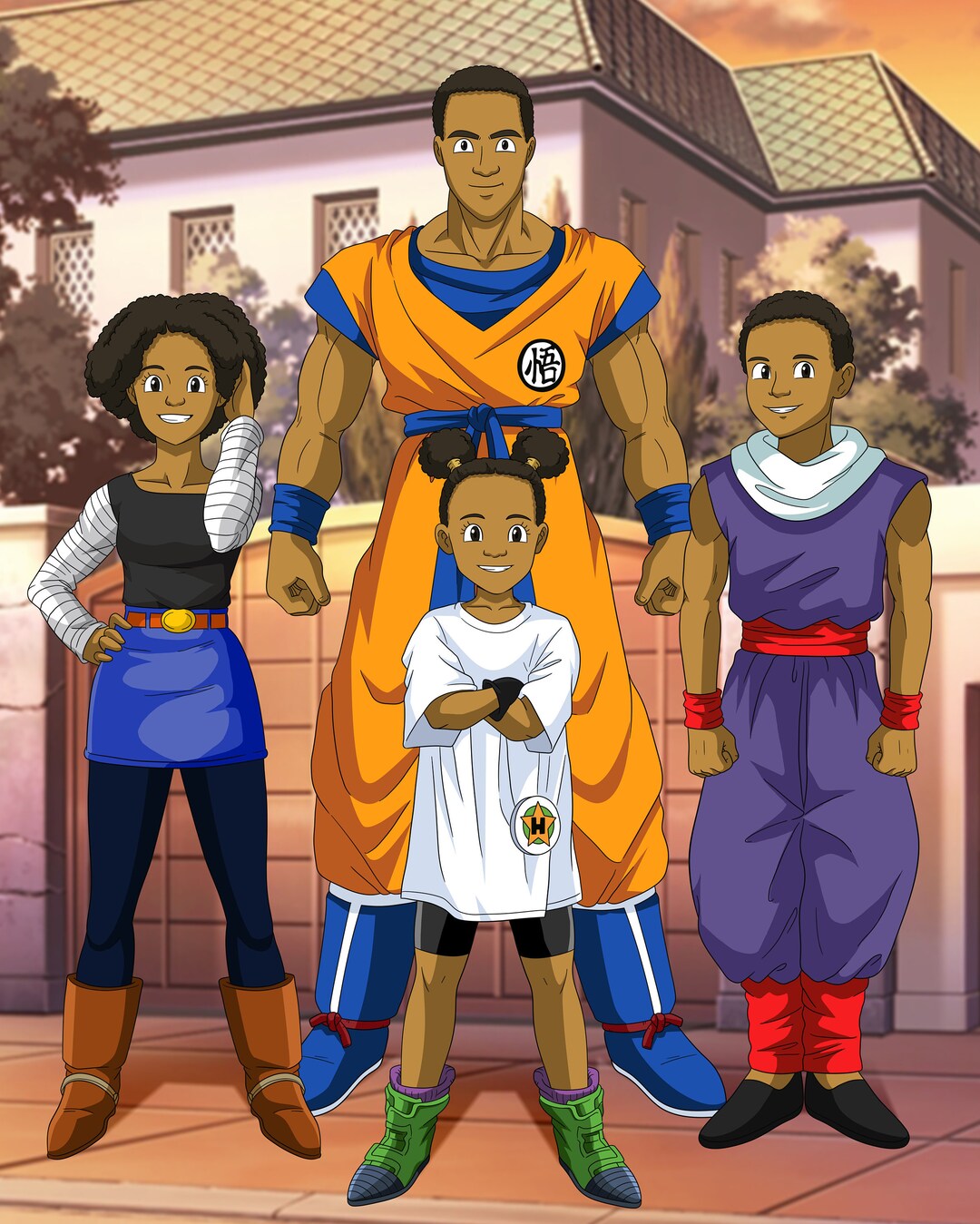 Custom Anime Portrait, Personalized Anime Portrait, Digital Portrait ...