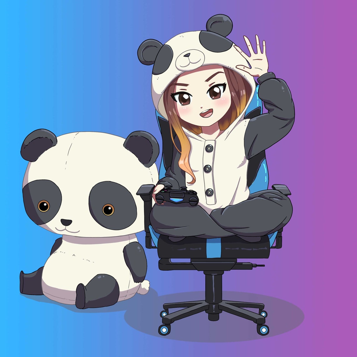 Custom Twitch Logo Gaming Logo Drawing Custom Profile | Etsy