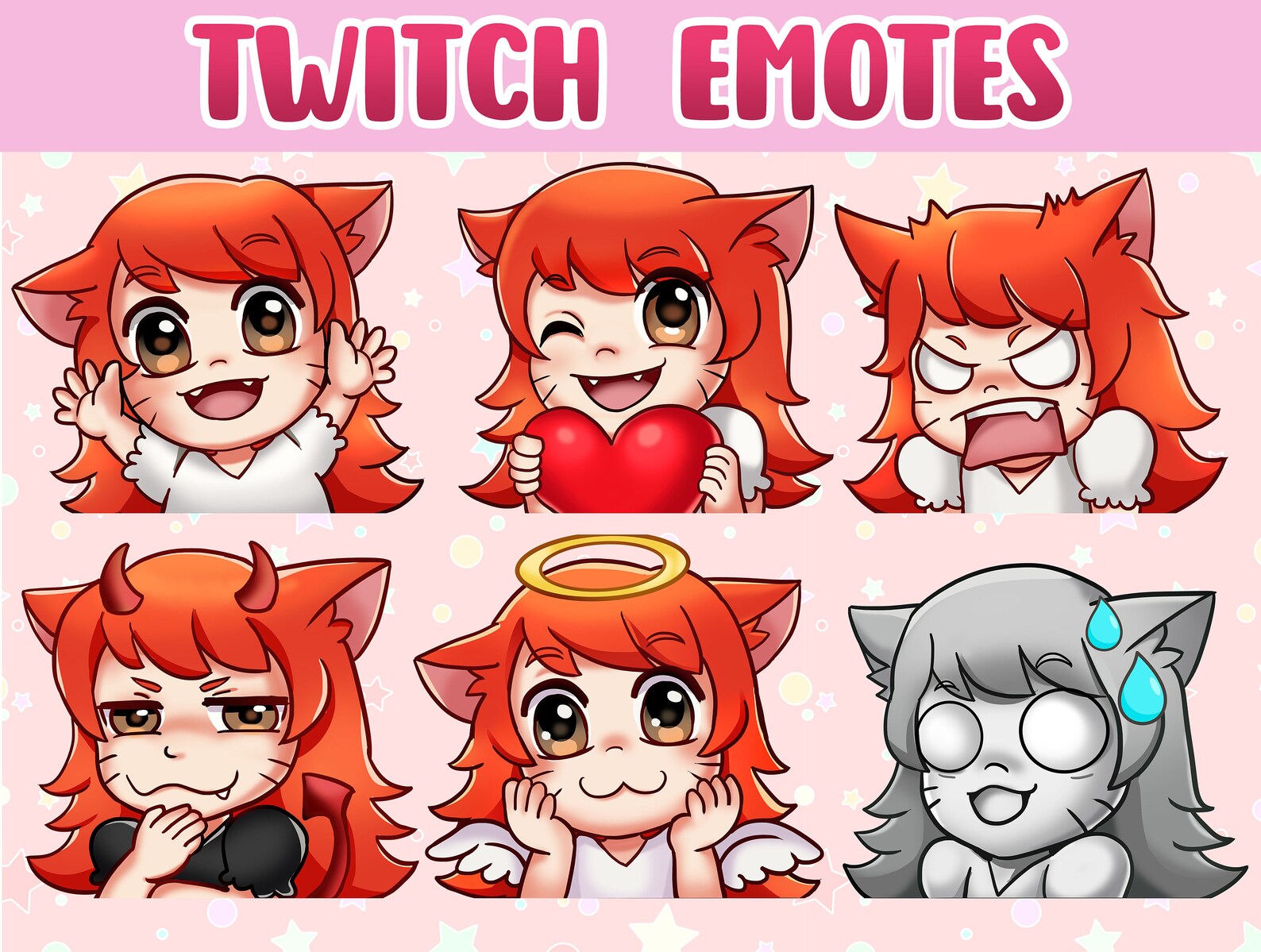 Emote personalizzate per Twitch: Emote per chat di eSport di gioco ...