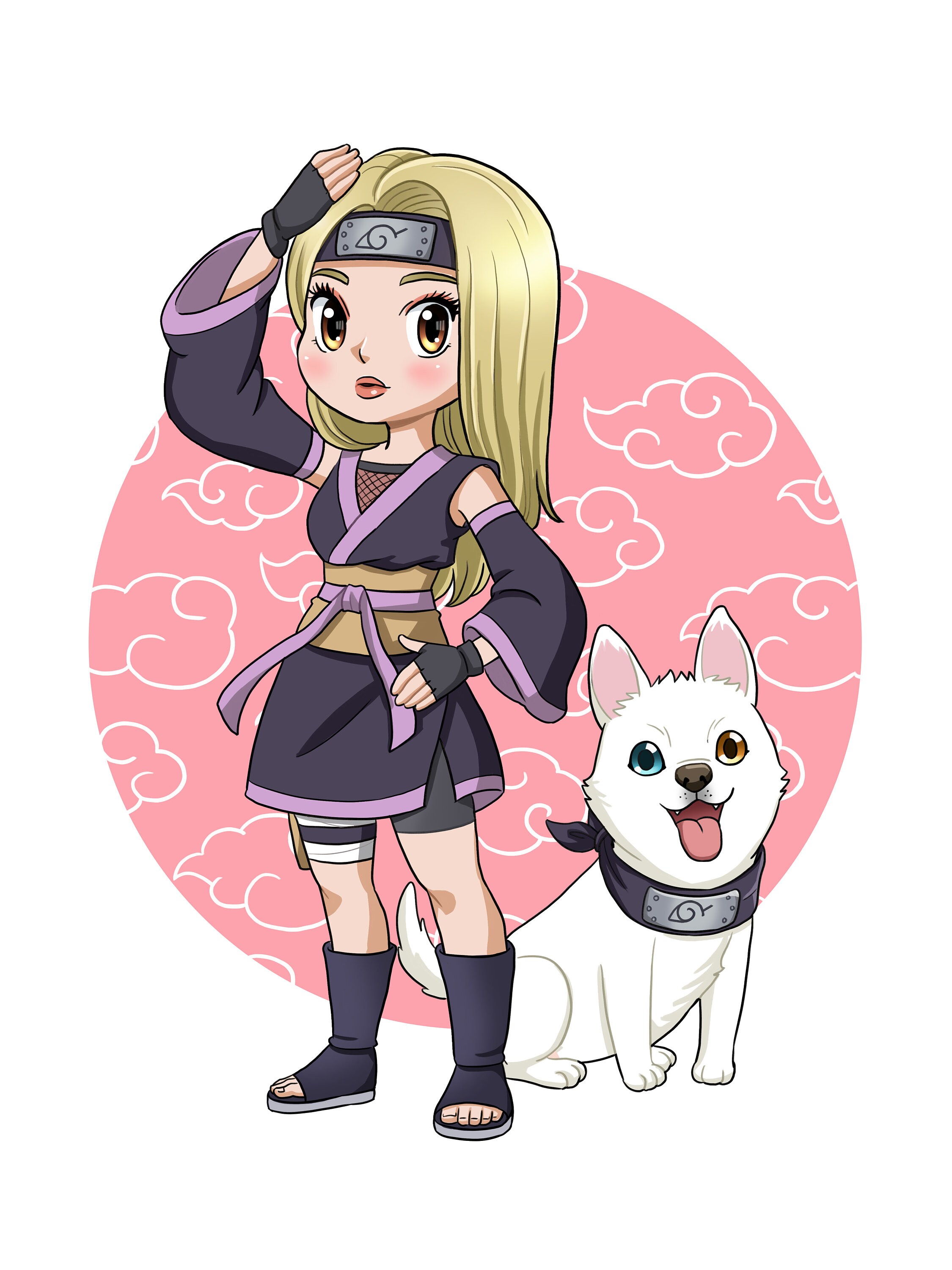 Retrato personalizado de Chibi Ilustración de estilo Chibi de | Etsy España