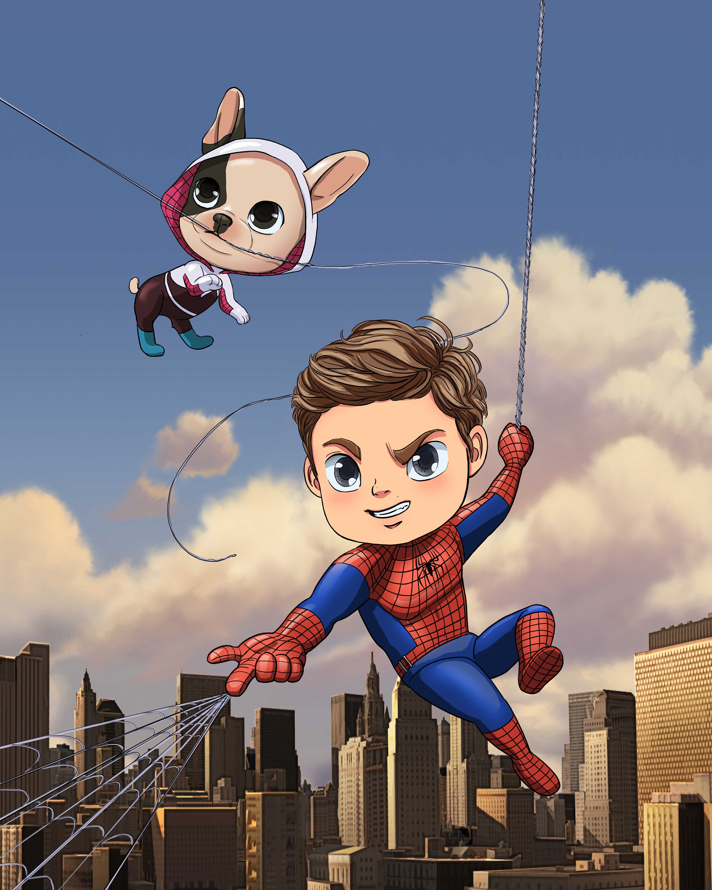 Custom Superhero Portrait - Etsy