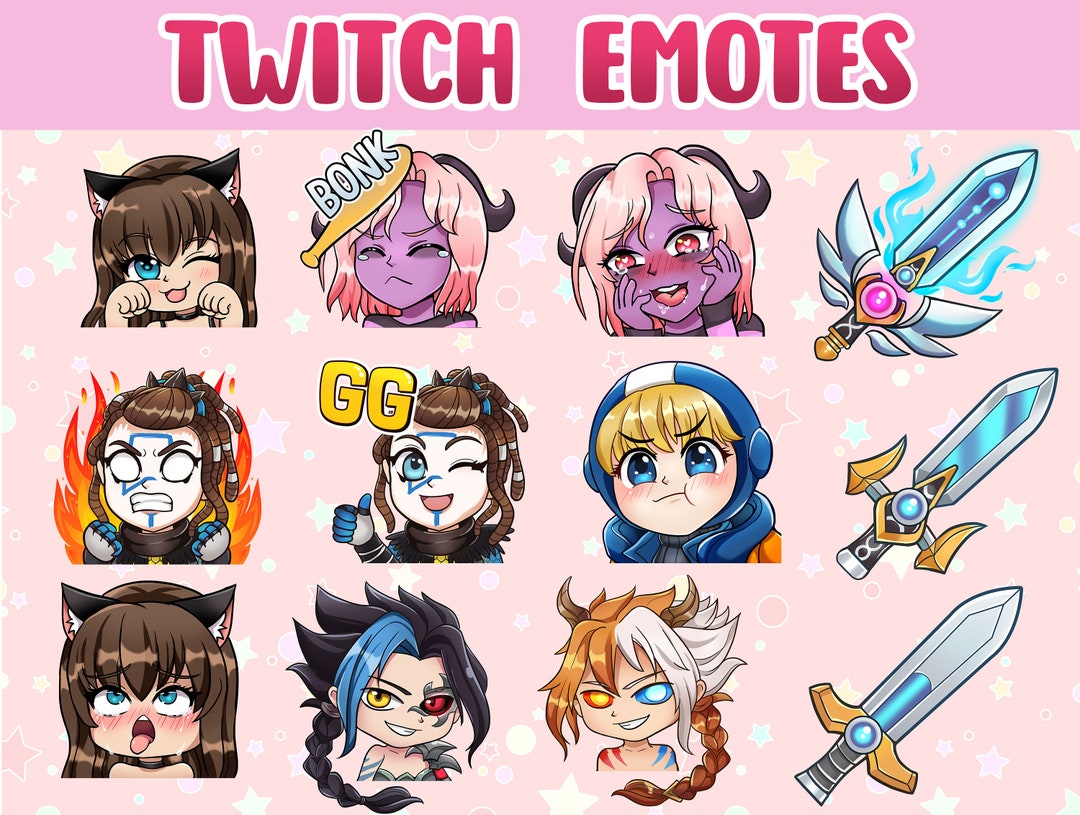 Custom Twitch Emotes, Gaming Emotes, Custom E-sports Emotes, Chat ...