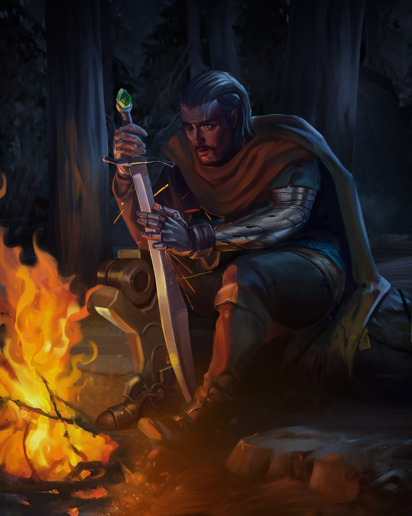 Custom Game Character Portrait Rpg Character Design Etsy