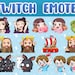 Custom Twitch Emotes, Gaming Emotes Drawing, Custom Emotes, Custom E ...