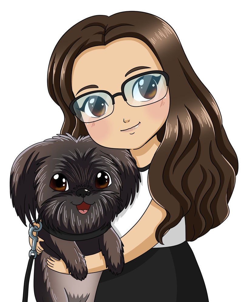 Custom Chibi Couple Portrait Christmas Gift Personalized - Etsy