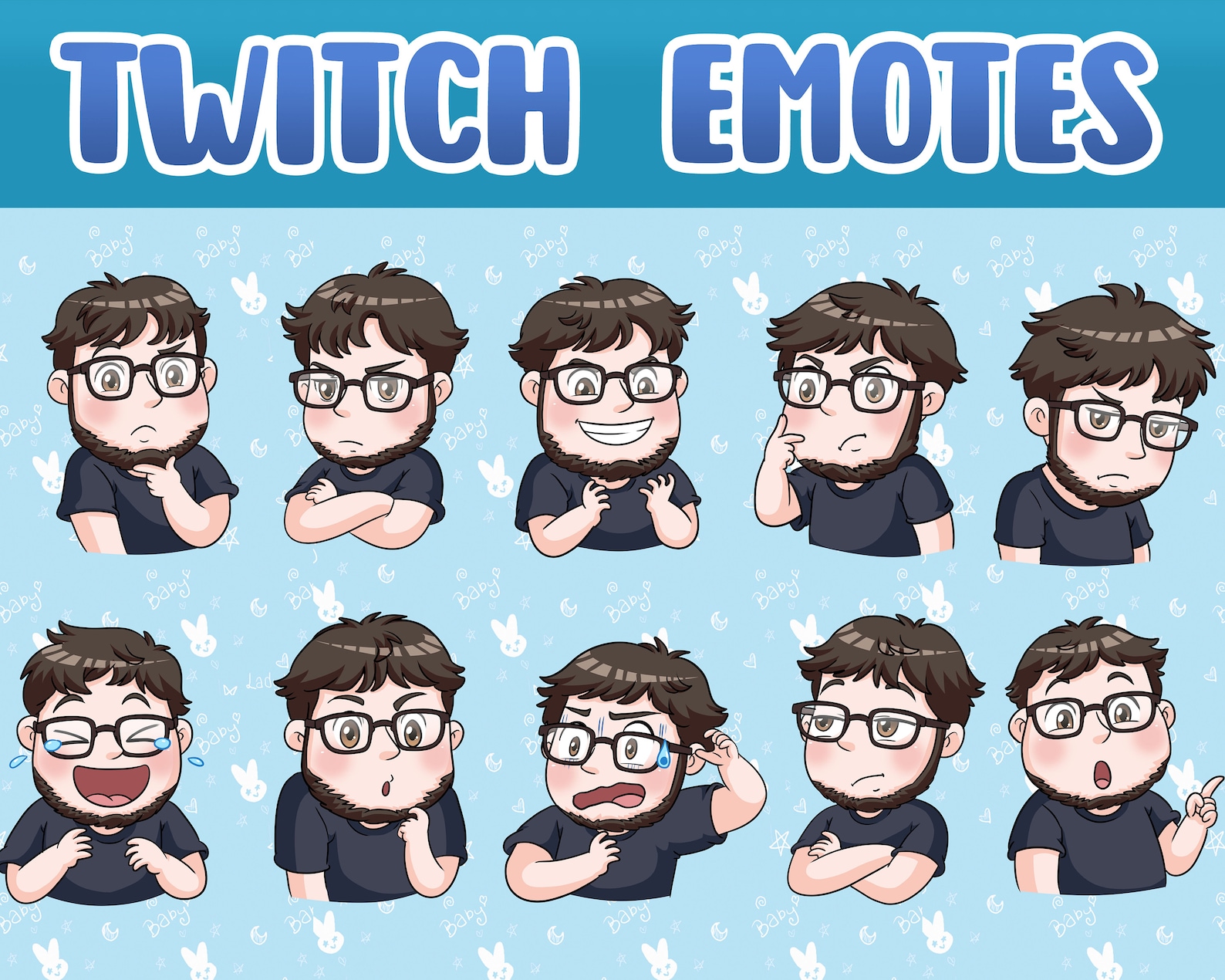 Custom Twitch Emotes Gaming Emotes Custom E-sports Emotes - Etsy