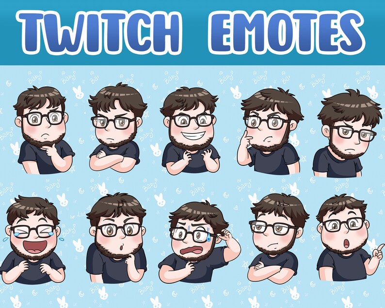 Custom Twitch Emotes Gaming Emotes Drawing Custom Emotes - Etsy