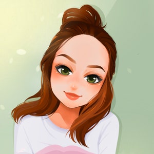 Japanese Style Custom Cartoon Portrait Personalized Anime - Etsy