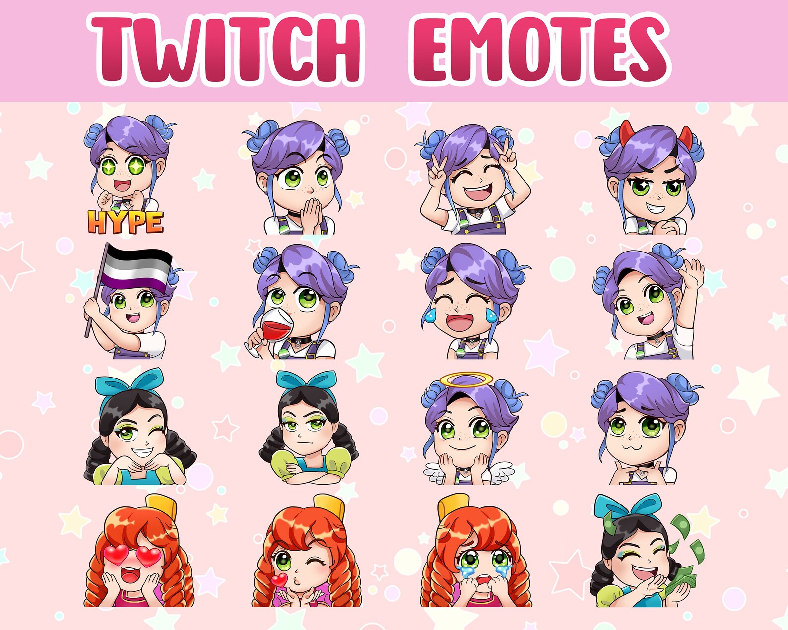 Custom Twitch Emotes Gaming Emotes Custom E-sports Emotes - Etsy