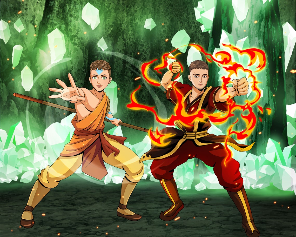 Custom Avatar Portrait Custom Anime Portrait Anime Couple - Etsy