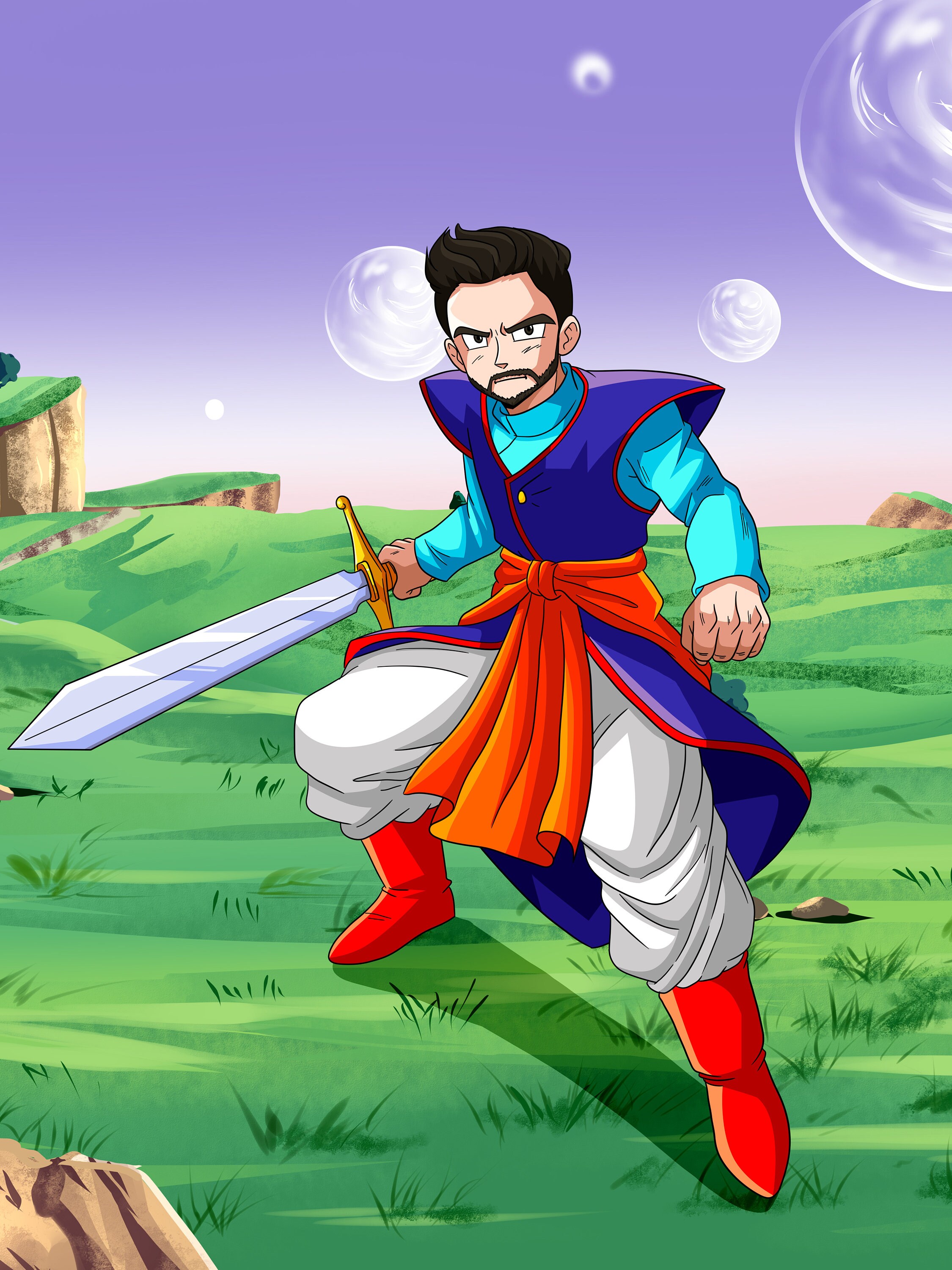 Custom Anime Portrait Wedding Couple Personalized | Etsy