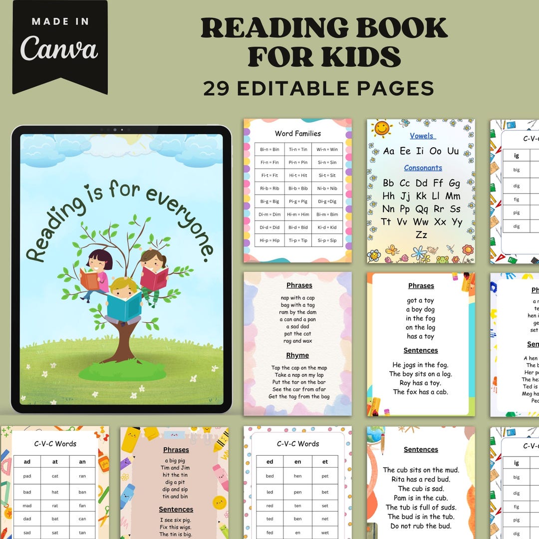 Interactive Reading Book for Kids, Fun Early Learning Story, Kids Book ...