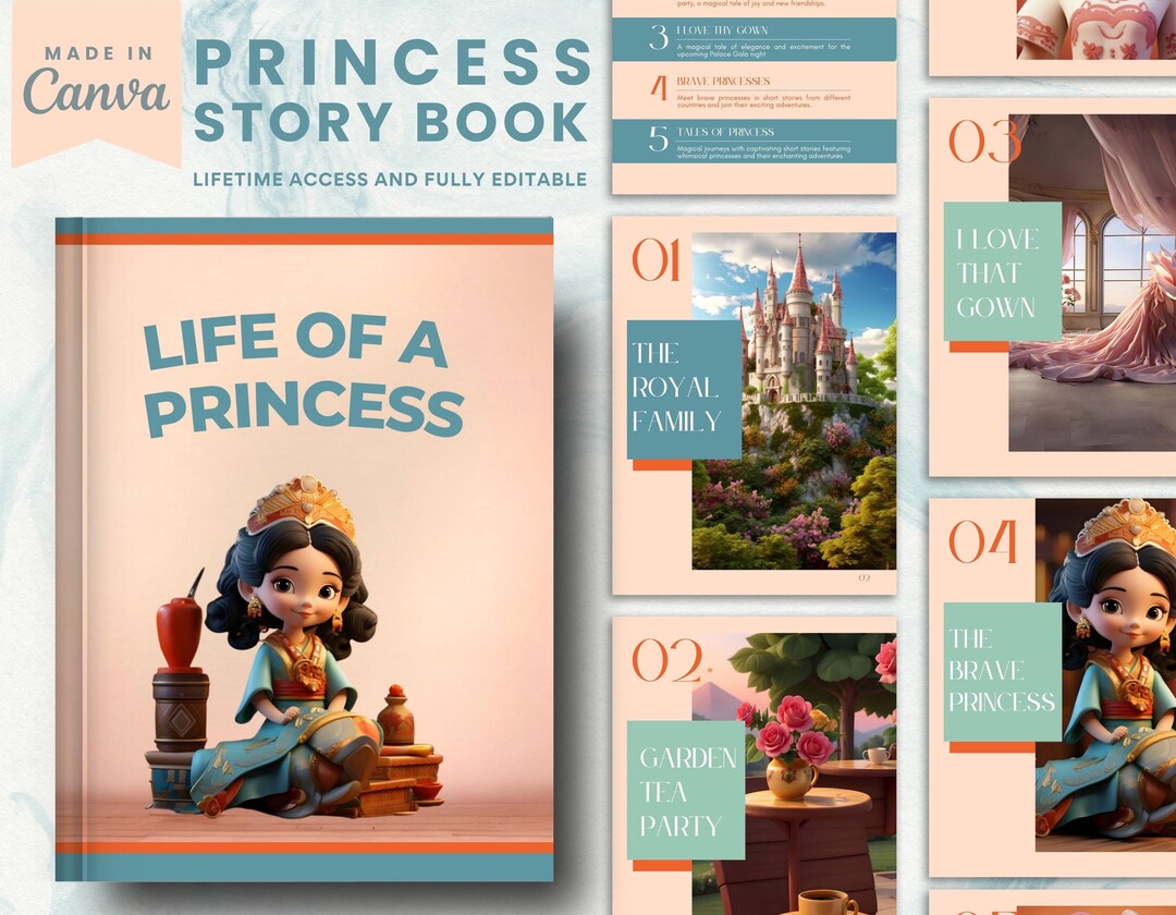 Life of a Princess Printable Book | Magical Princess Stories & Fun ...