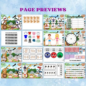 Mermaid Busy Book for Kids - Printable Activity Book With Puzzles ...