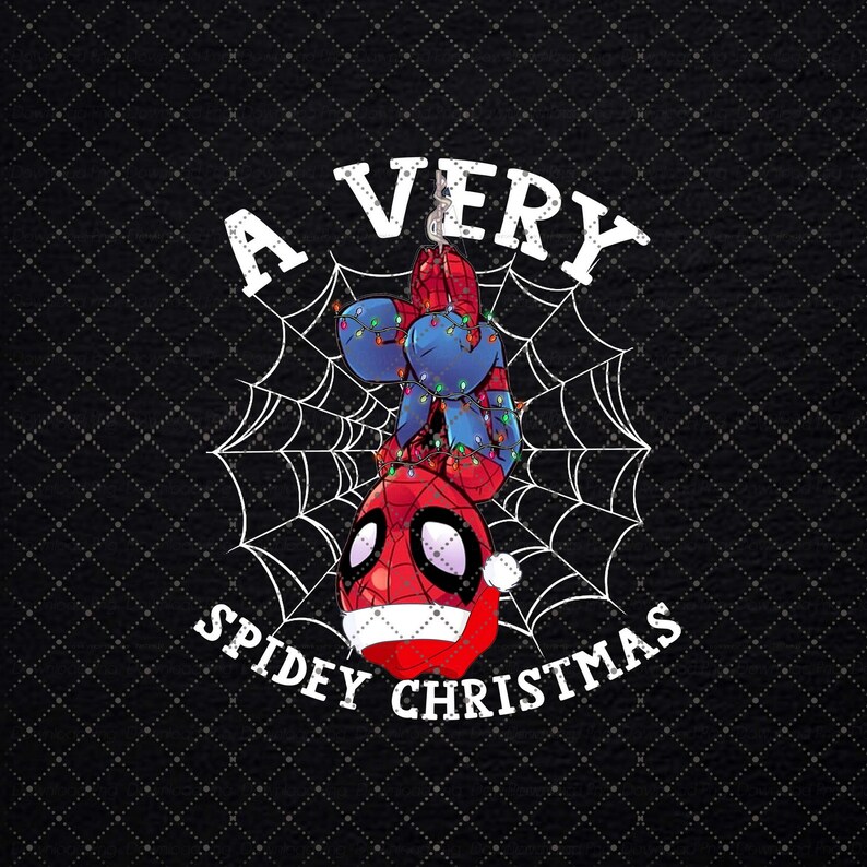 A very spidey Christmas PNG Spider man Christmas Santa | Etsy