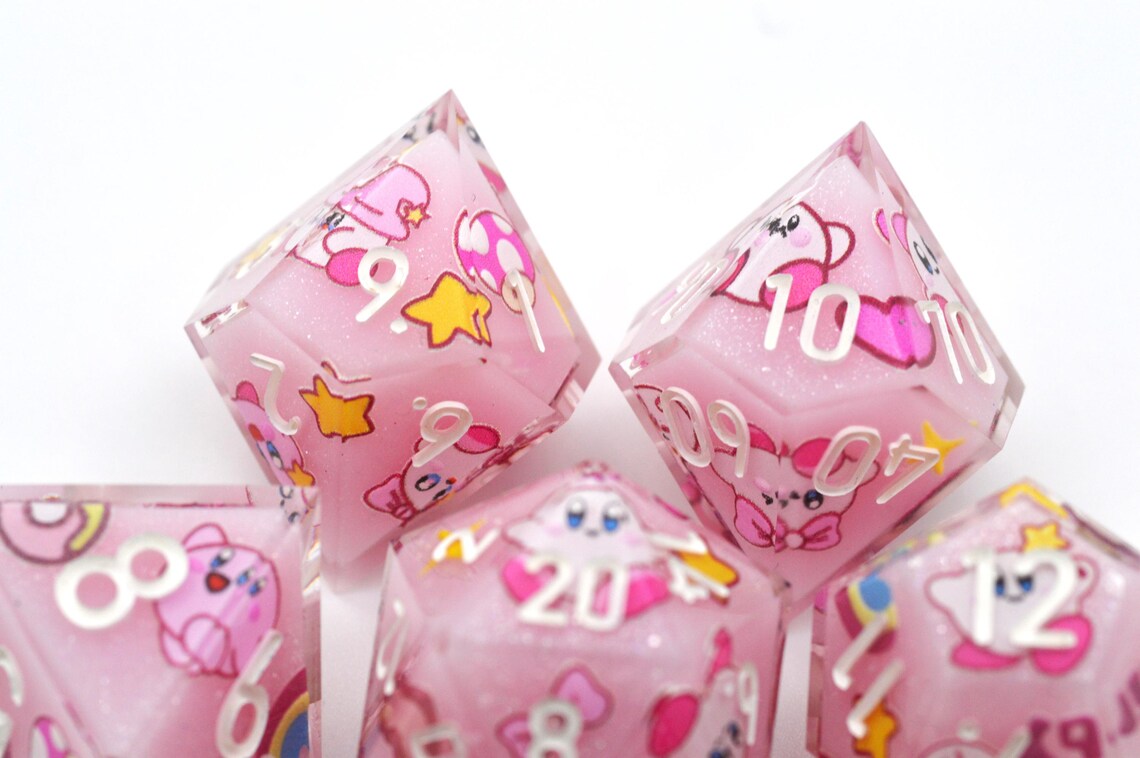 Pinky Monster Dice - Hand Made V001 - Etsy
