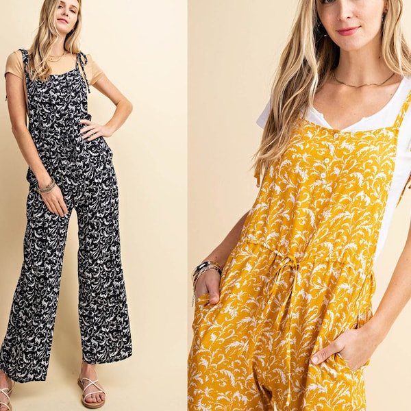 Floral Overalls - Etsy