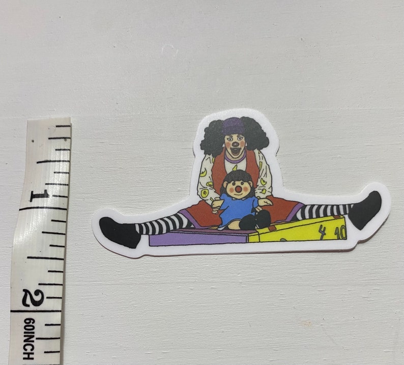 The Big Comfy Couch “clown Split” Sticker - Etsy