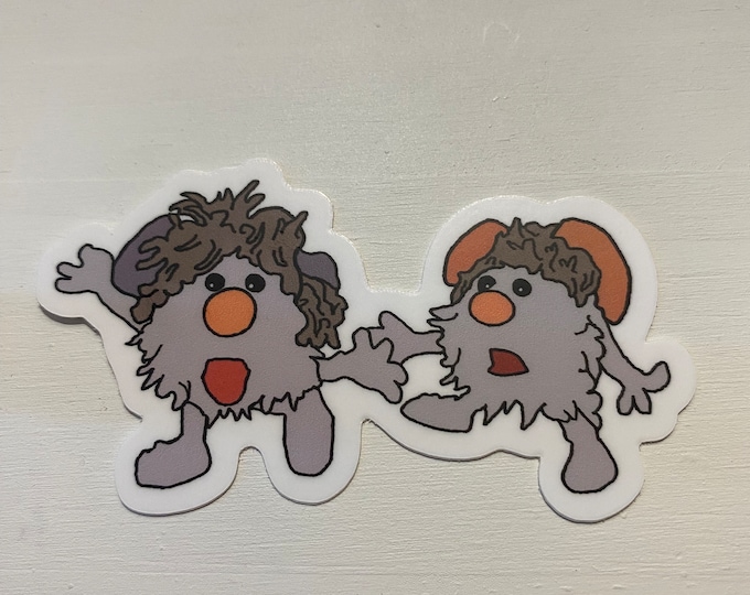 The Big Comfy Couch Fuzzy and Wuzzy Sticker - Etsy