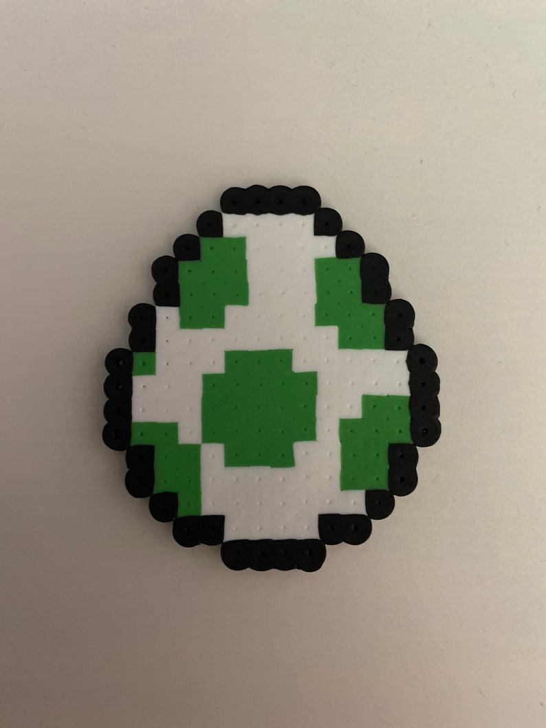Yoshi Egg Perler Bead Figure - Etsy