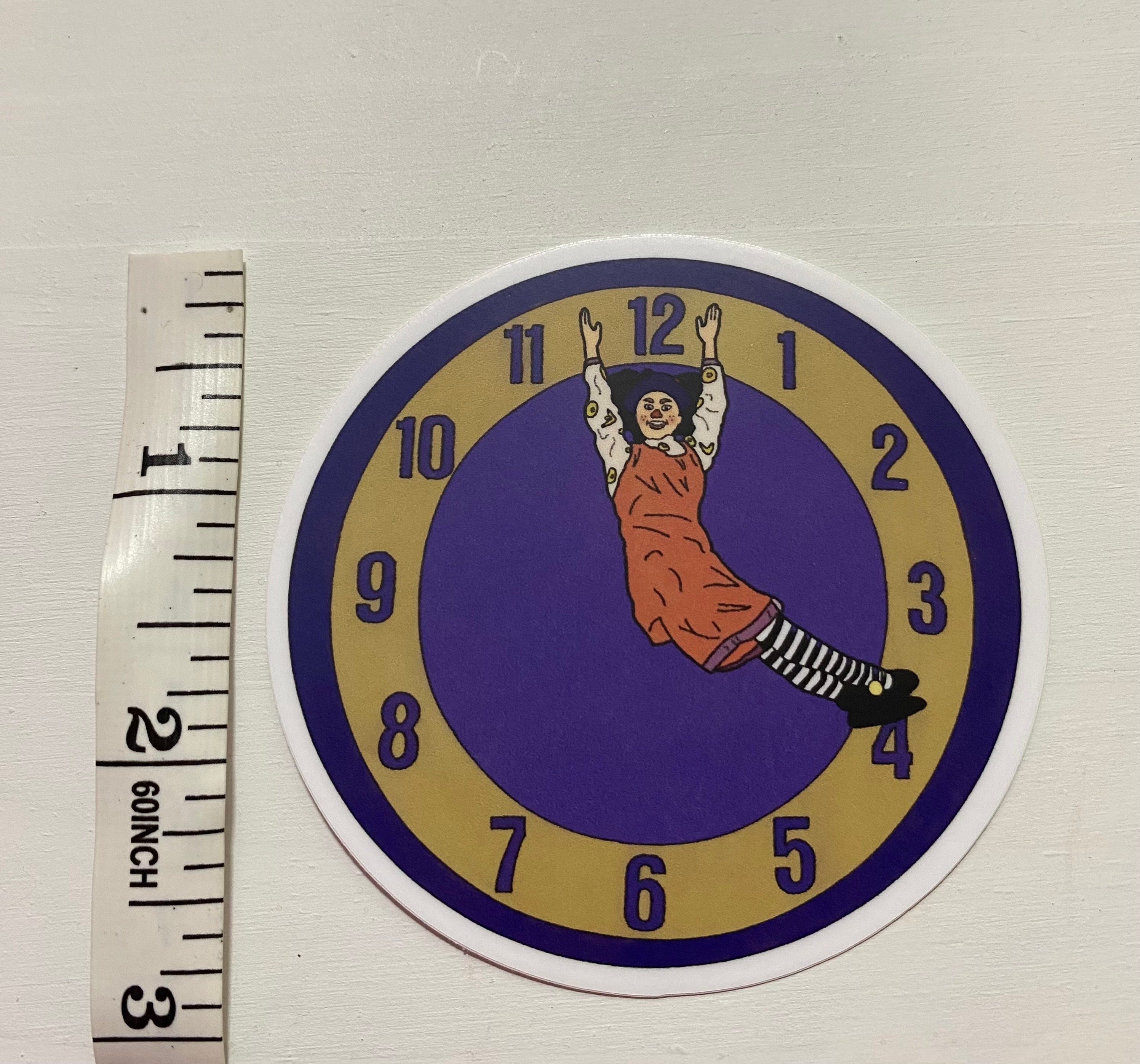 The Big Comfy Couch Clock Stretch Sticker - Etsy