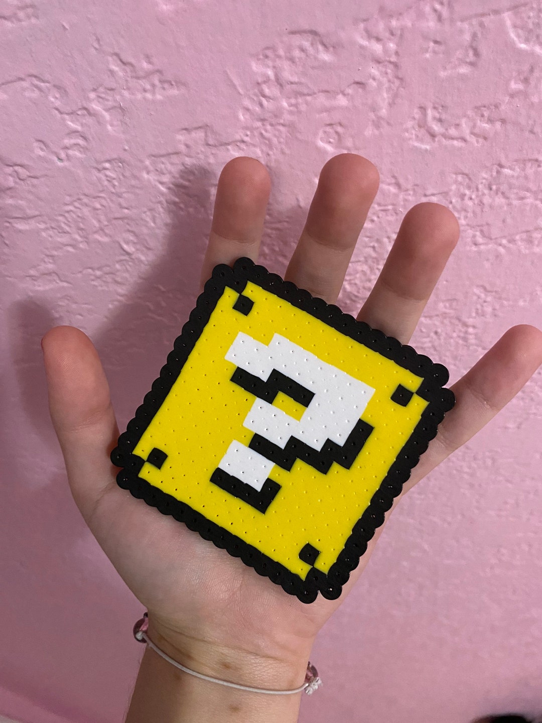 Mario Question Block Bead Figure - Etsy