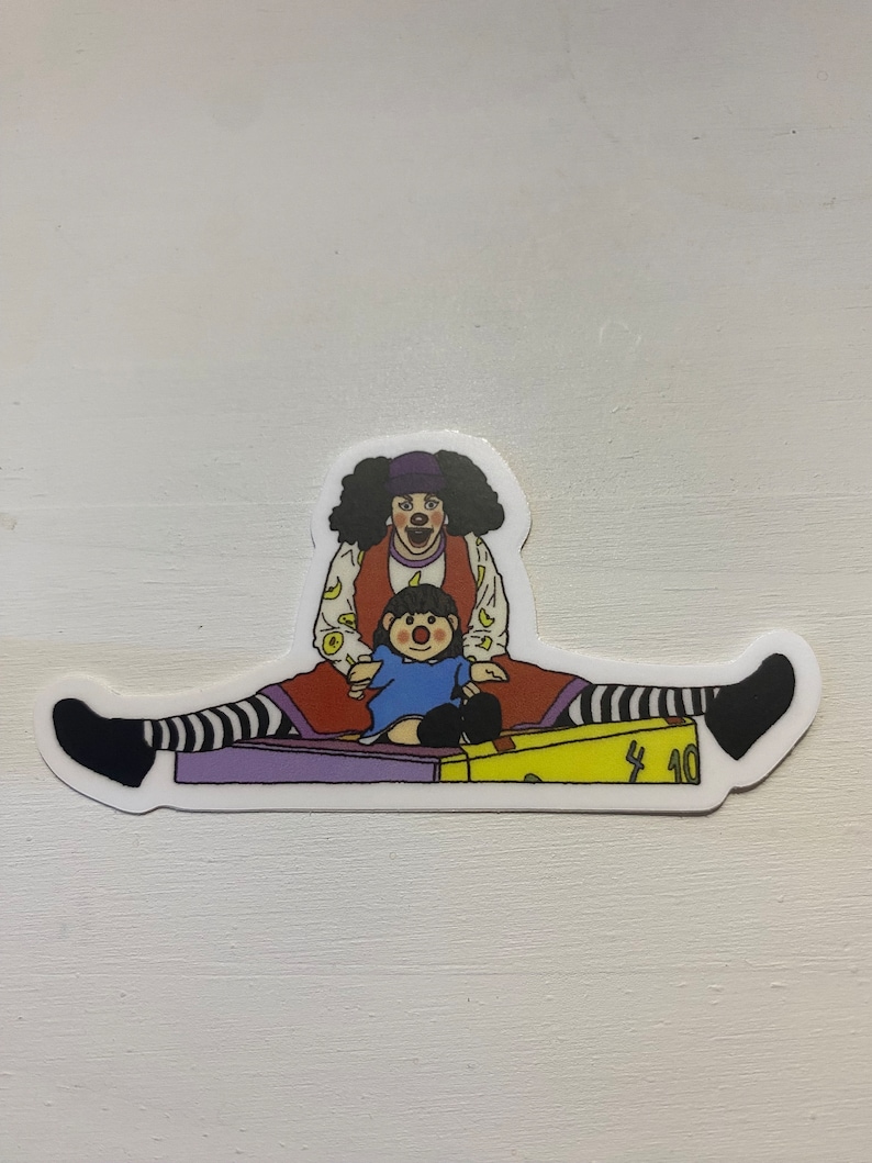 The Big Comfy Couch “clown Split” Sticker - Etsy