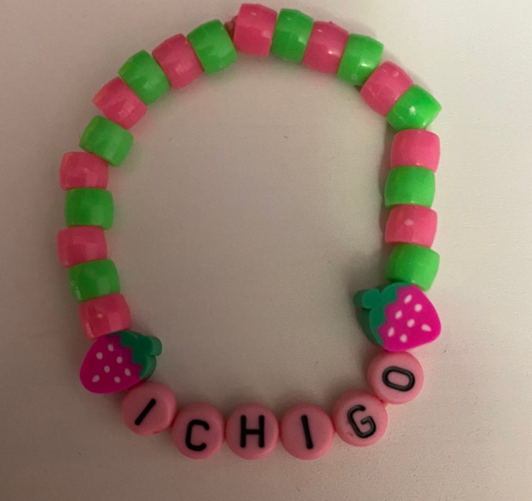 Ichigo strawberry Bracelet - Etsy