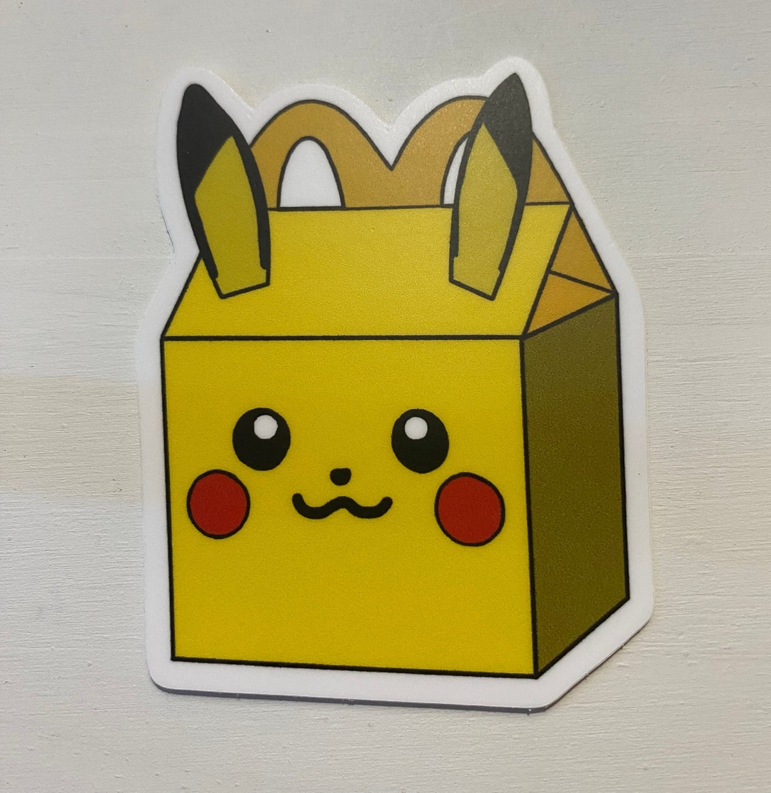 Mcdonald's Pikachu Box Stickers 3 Variants - Etsy